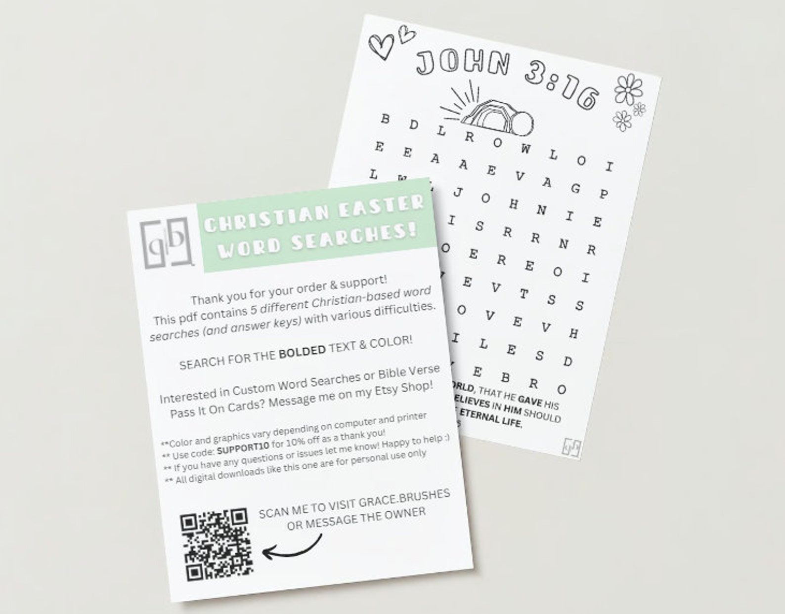 Christian Easter Word Search Pack of 5 Answer Key Included Resurrection ...
