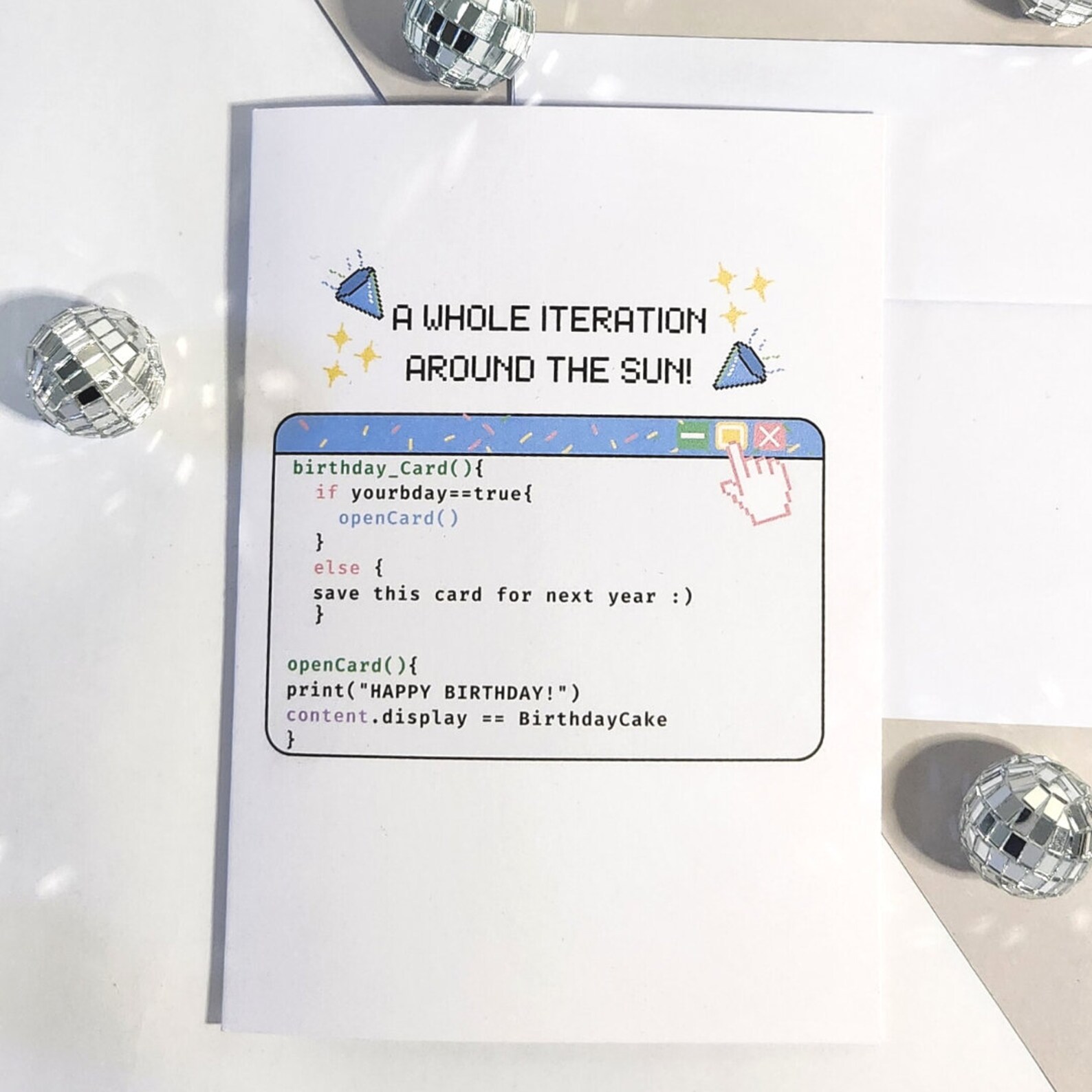 Coding Birthday Card | Computer Science Cybersecurity Theme Birthday ...