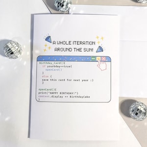 Coding Birthday Card | Computer Science Cybersecurity Theme Birthday ...