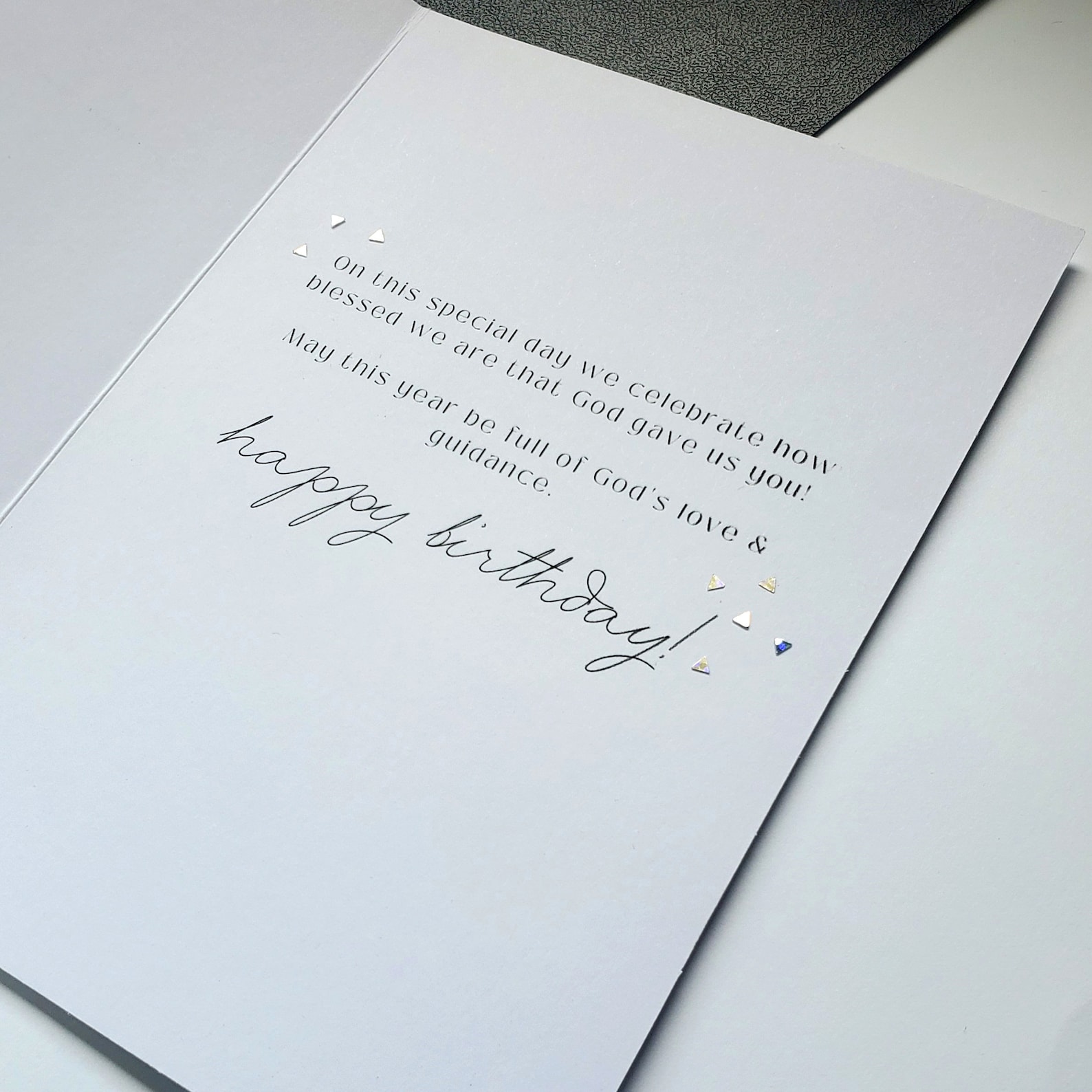 Birthday Christian Acronym Card Sparkle Accents Happy Birthday Bible ...