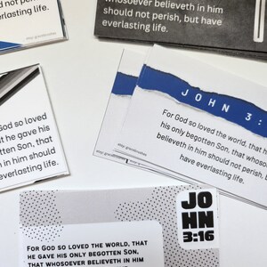 Custom Bible Verse/pass It on Message/business Cards | 3.5inx2in - Etsy