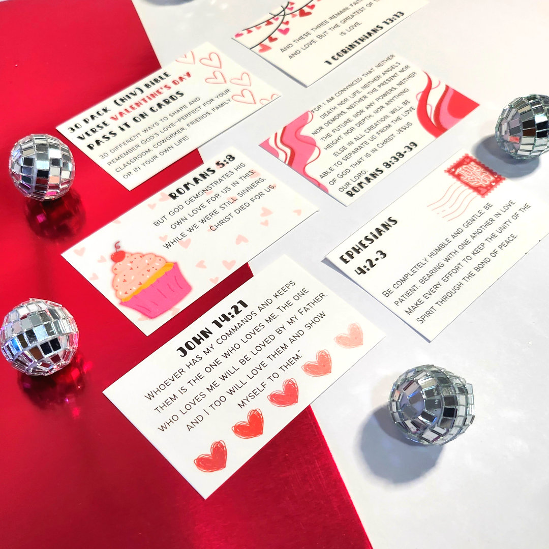 Printable Download Bible Verse Valentine's Day Pass Along Cards 30 Pack ...