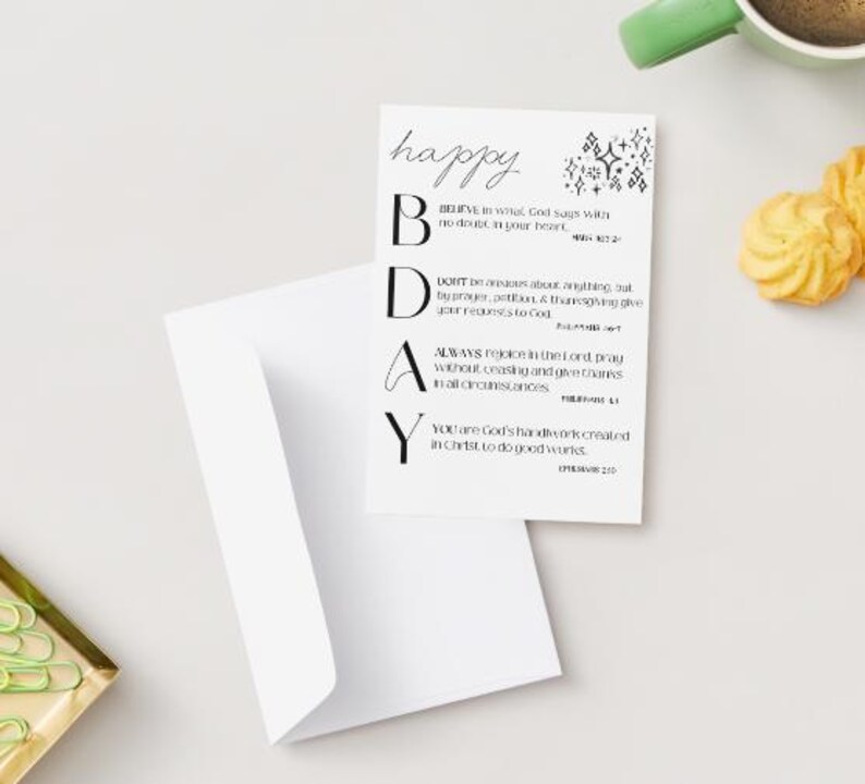 BDAY Christian Acronym Card- Printable Downloads | Bible Verse ...