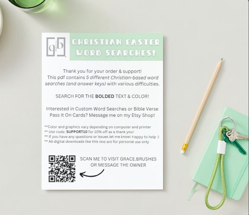 Christian Easter Word Search Pack of 5 Answer Key Included Resurrection ...