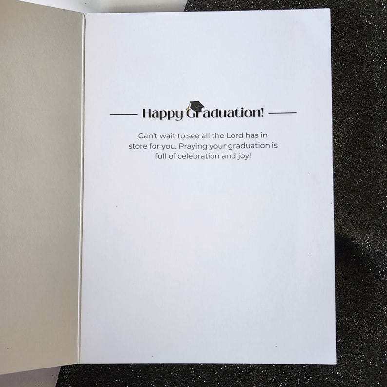 CONGRATS Christian Acronym Card | Happy Graduation | Bible Verse ...