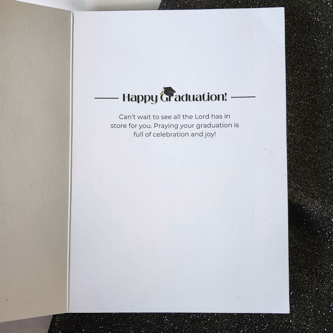 CONGRATS Christian Acronym Card | Happy Graduation | Bible Verse ...
