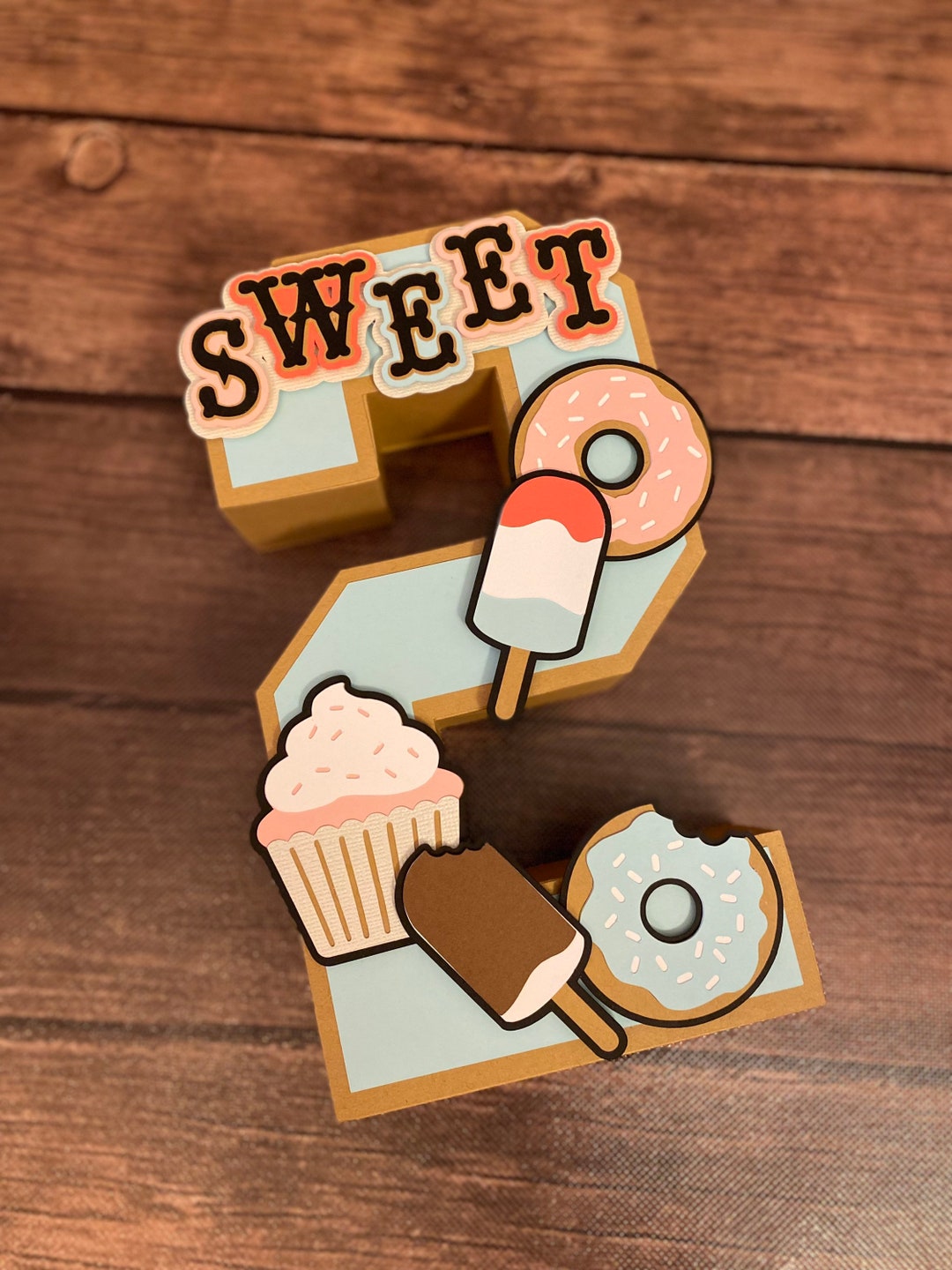 3D Paper Number-two Sweet Theme-2nd Birthday Party-two Sweet - Etsy