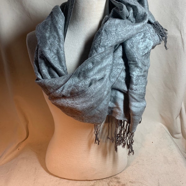 Grey Pashmina - Etsy
