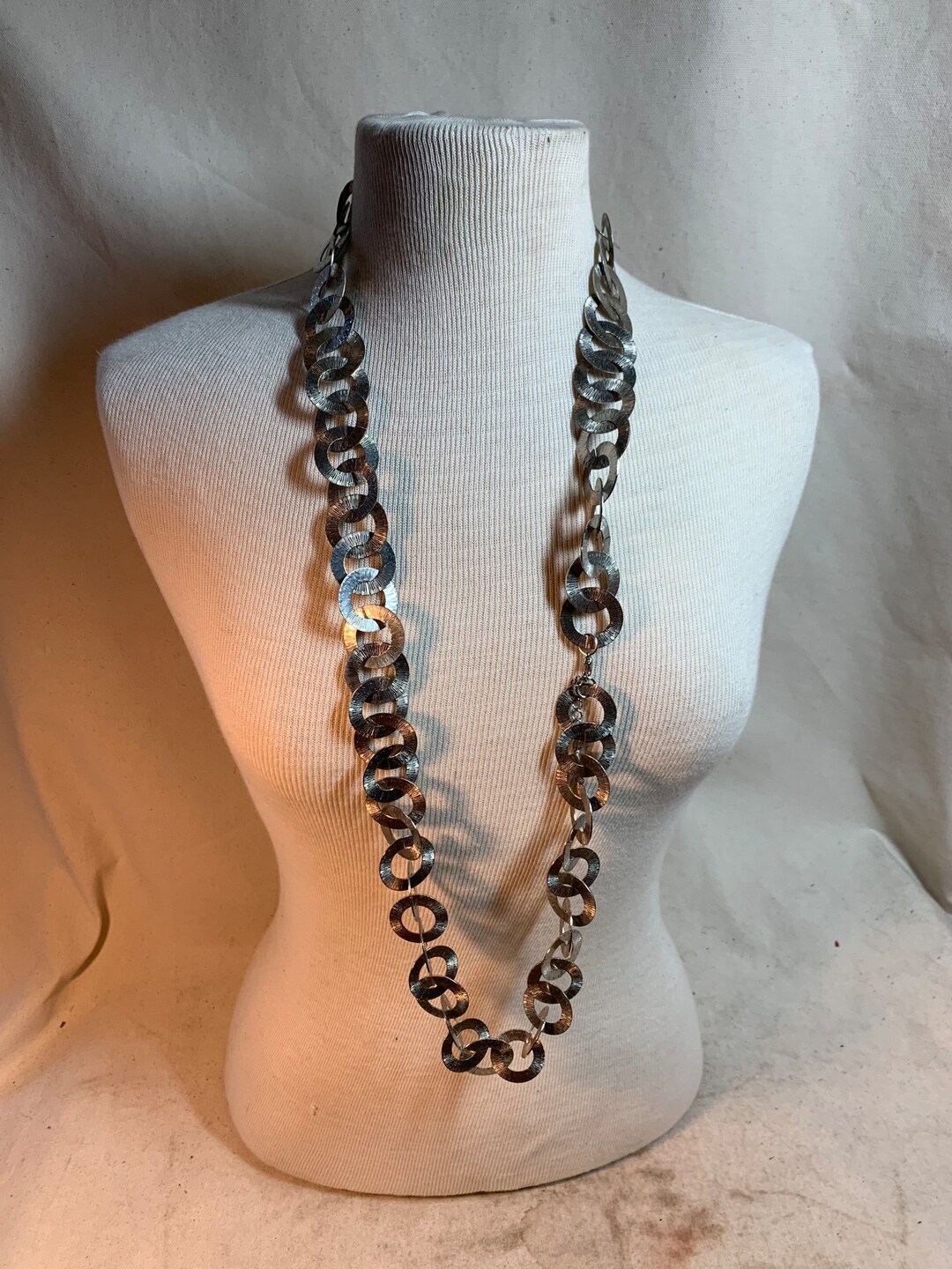 Silver Colored Chain Necklace - Etsy
