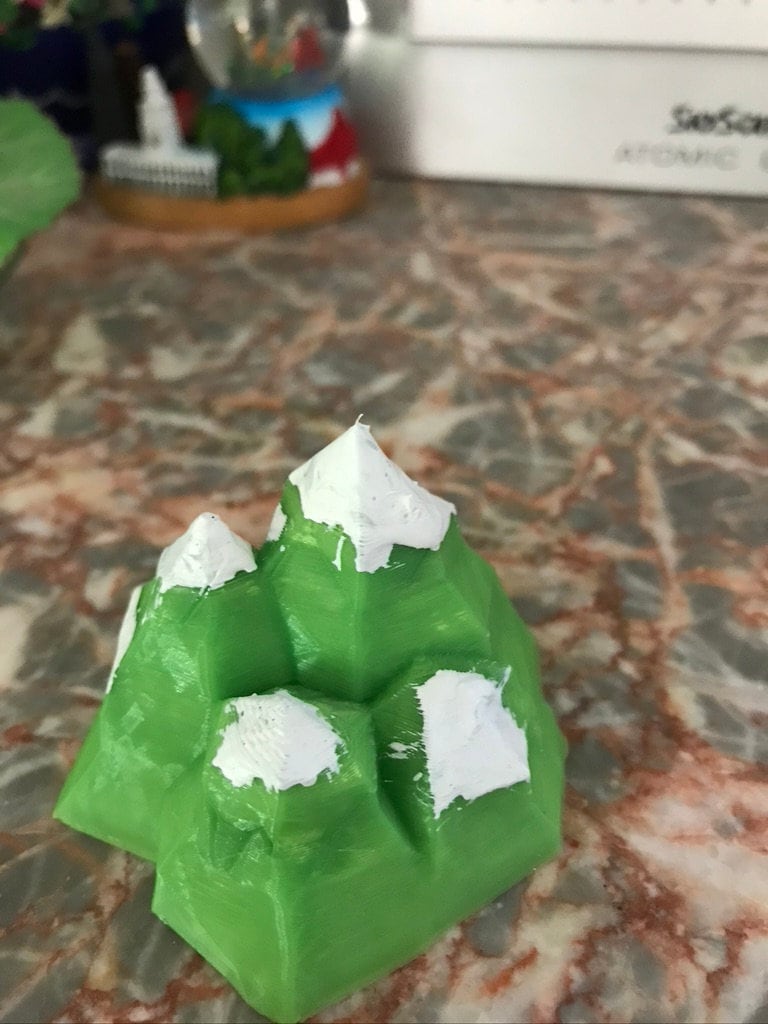 Toy Cabin and Mountain. - Etsy