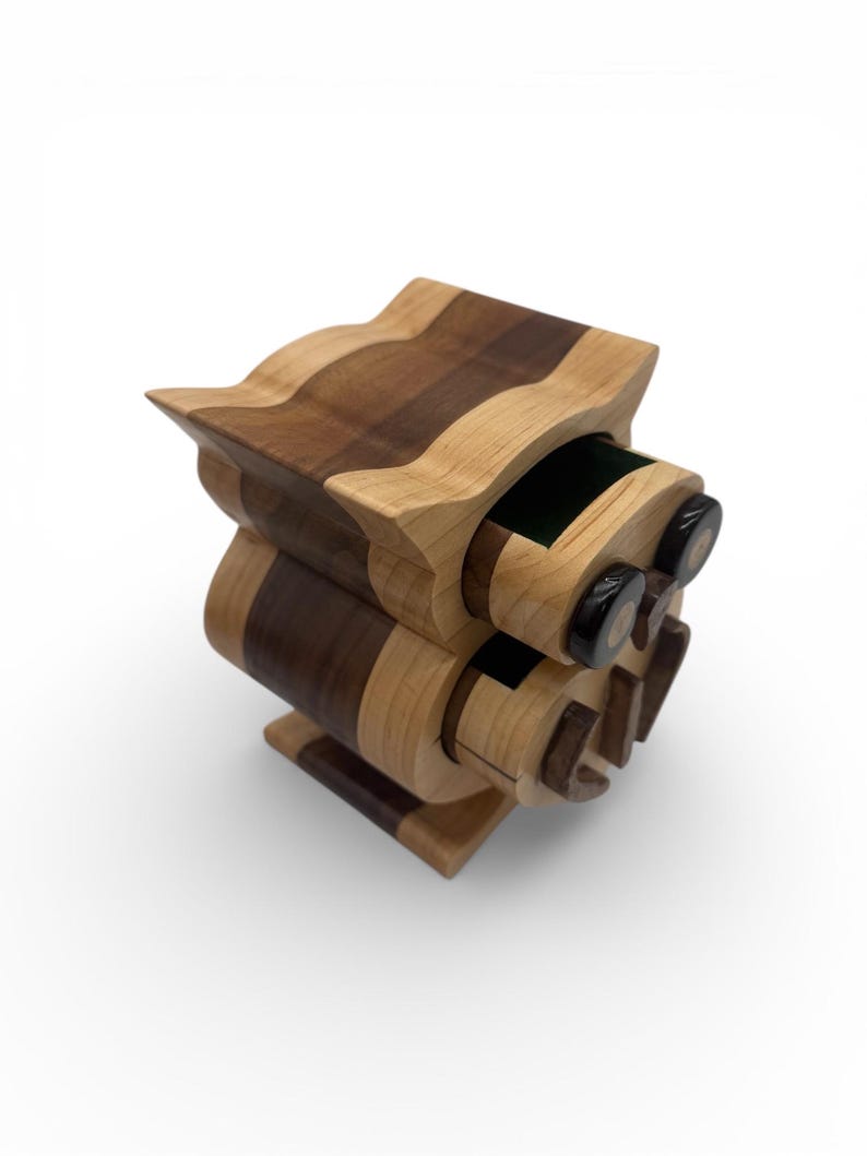 Handmade Owl Bandsaw Box – Walnut and Maple – Jewelry & Trinket Storage - Light Version - Etsy