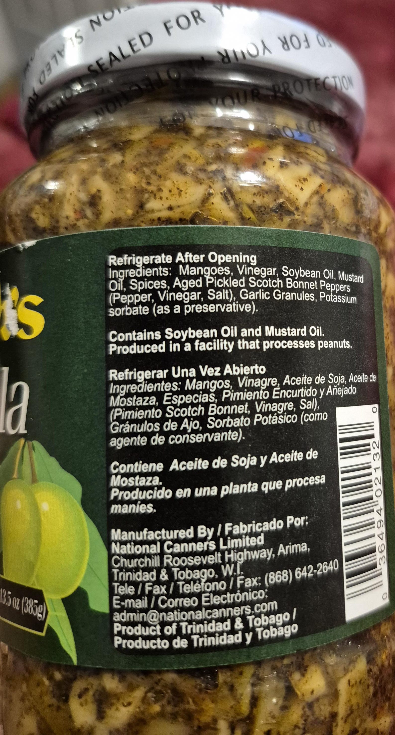 Guyanese Mango Kuchela: Trinidad Spicy Achar Chutney - Matouks 13.5oz ...