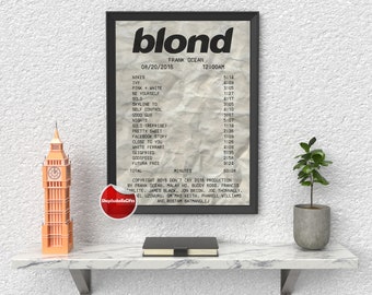 Blond Receipt Poster Print - Etsy