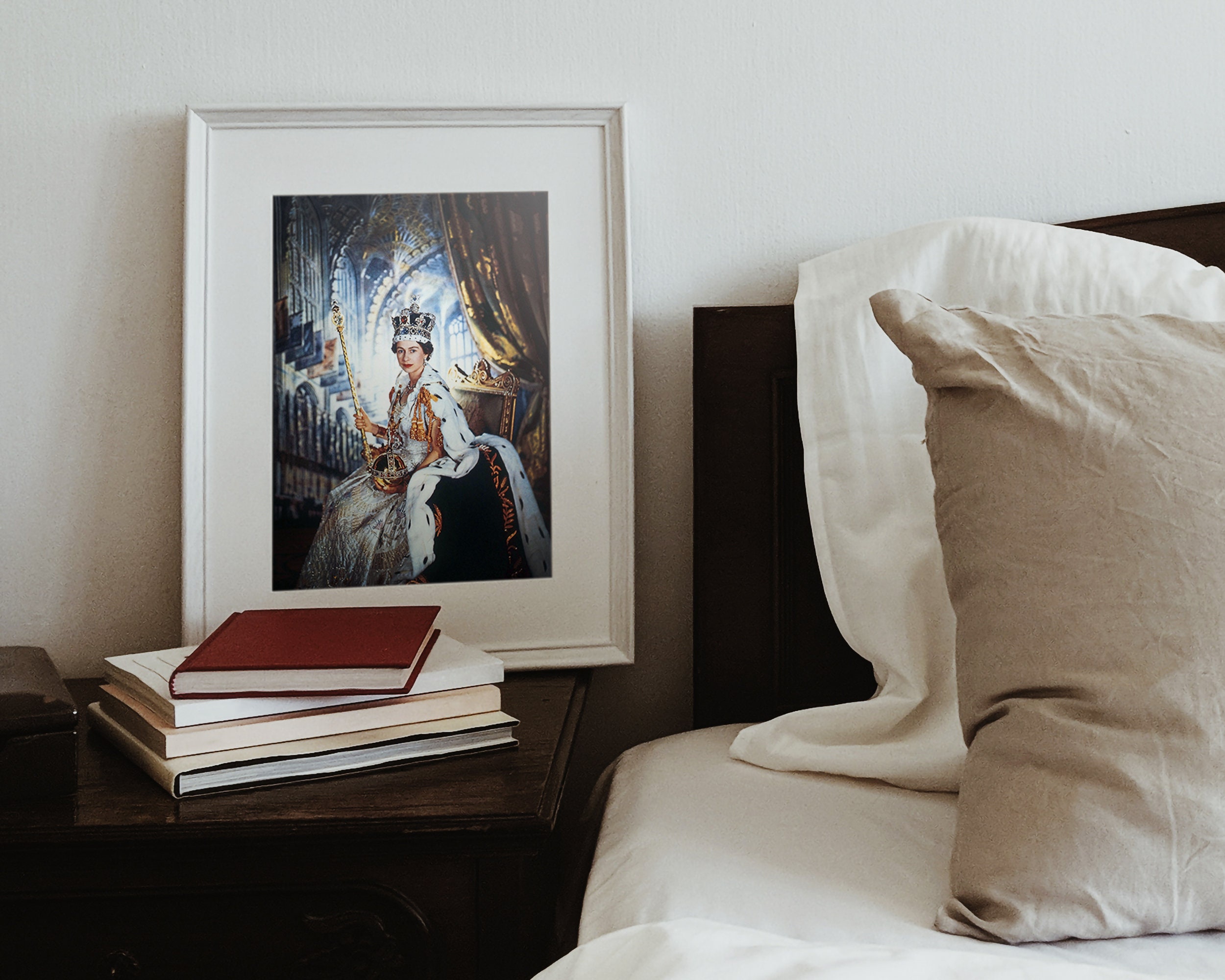 Queen Elizabeth II Print, Royal Portrait Photo,digital Printable Wall ...