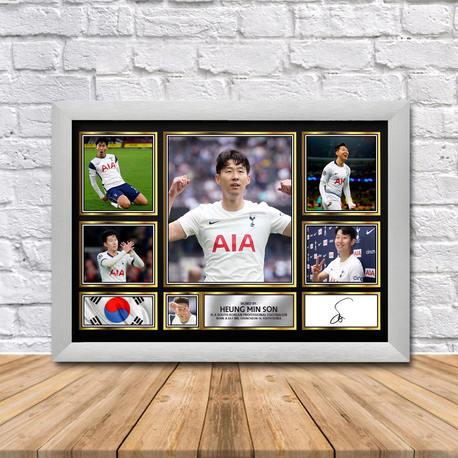 Heung Min Son Autographed Memorabilia Poster Print Gift Man - Etsy