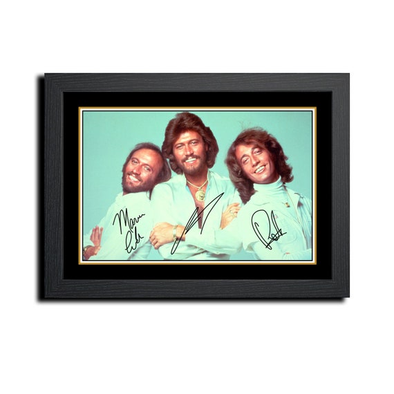 Bee Gees 2 Autographed Memorabilia Poster Print Music Poster - Etsy