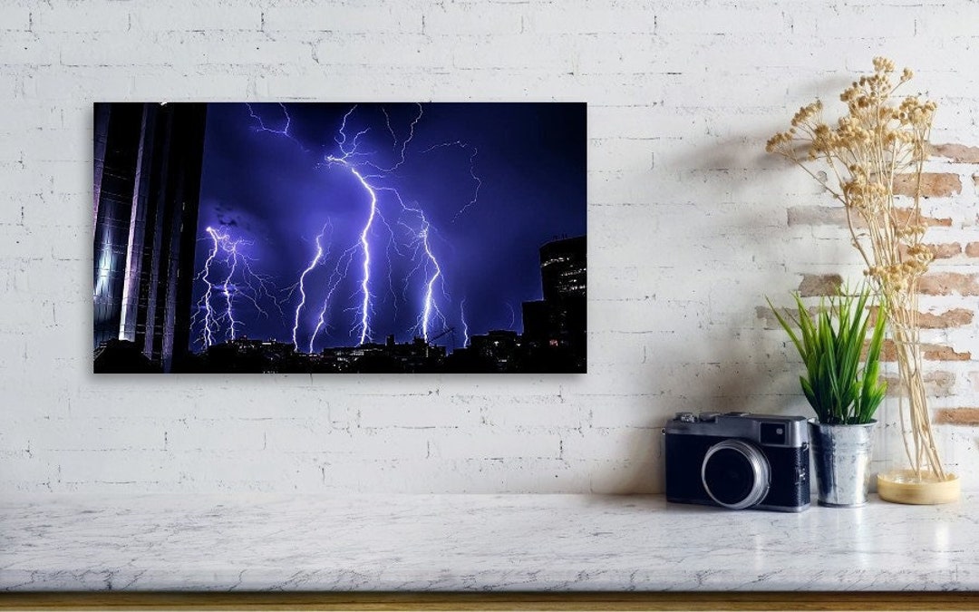Lightning Wall Art, Lightning Canvas Print, Original Lightning ...