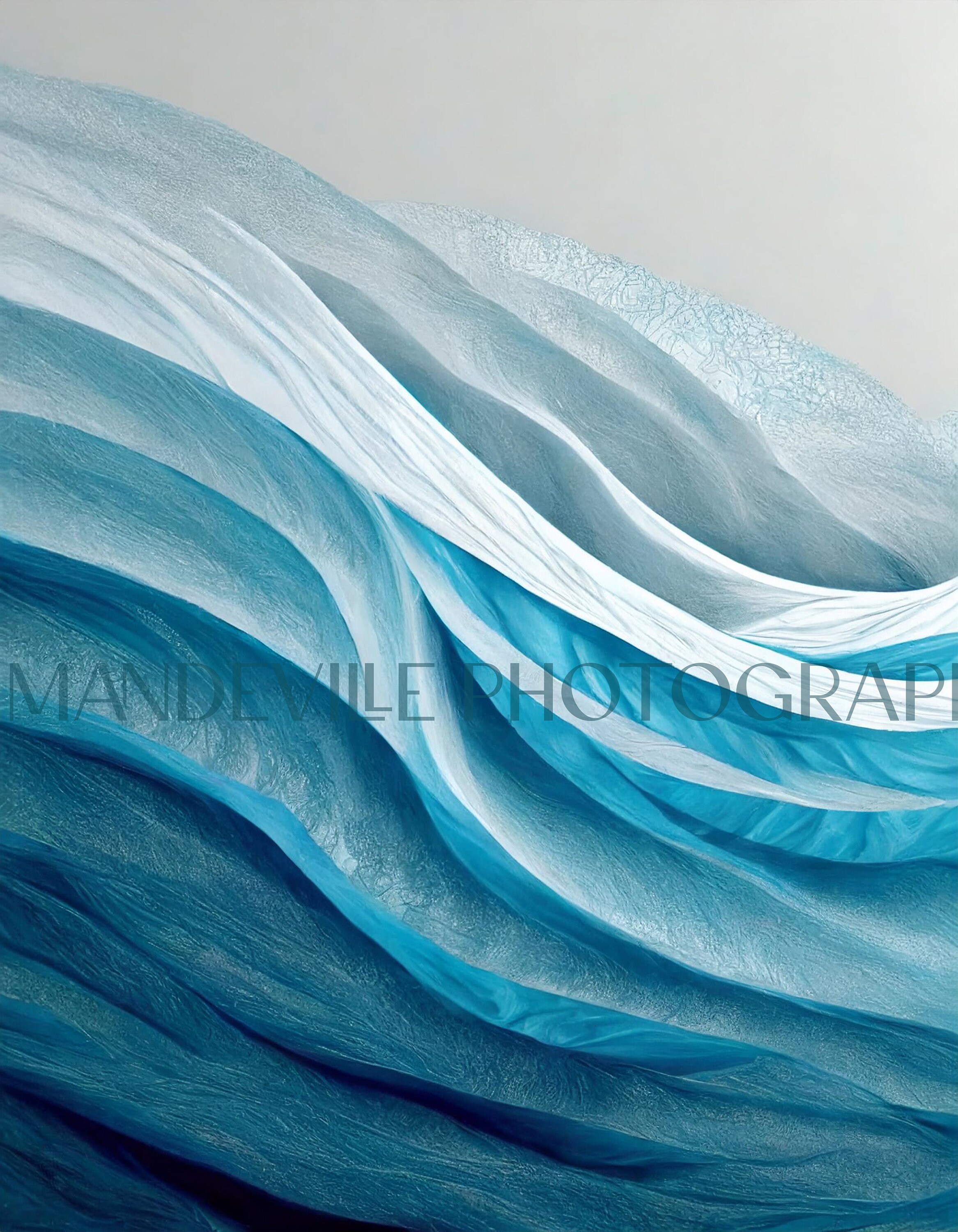 Abstract Wave Art, Blue Waves Abstract Art, Waves Abstract Art for ...