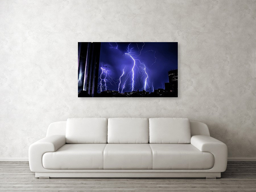 Lightning Wall Art, Lightning Canvas Print, Original Lightning ...