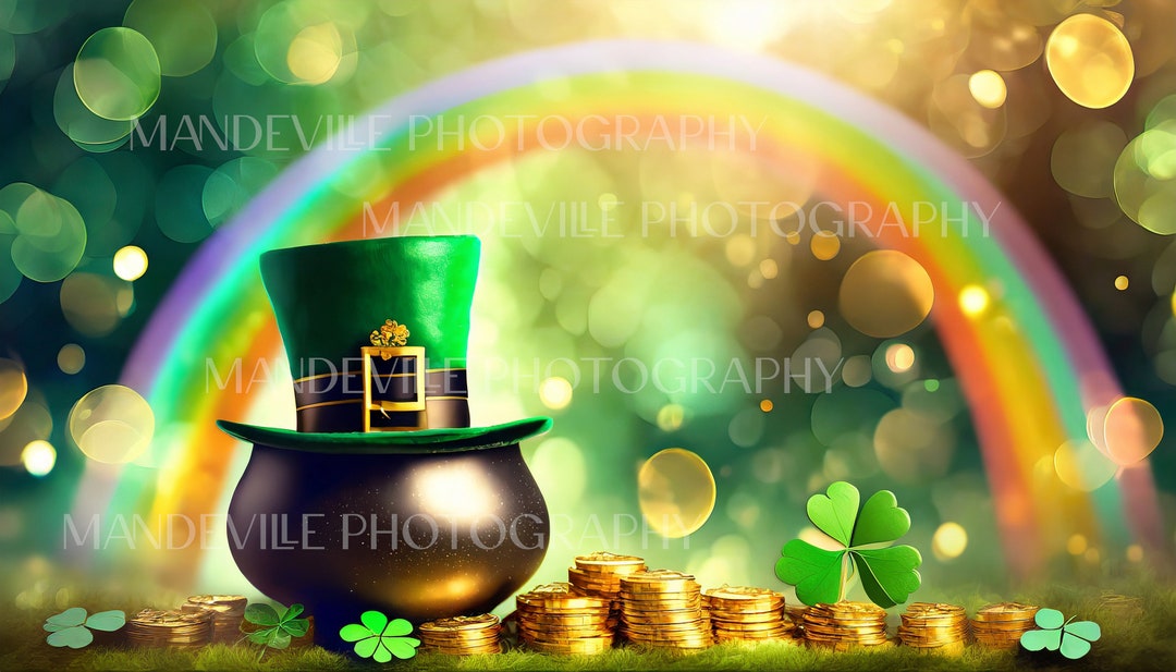 St Patricks Day Pot of Gold Digital Download Shamrock Printable St ...