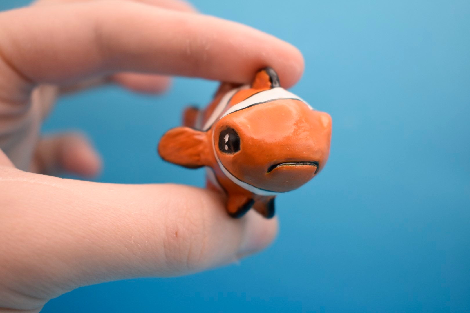 Grumpy Clownfish Handmade Sculpture - Etsy