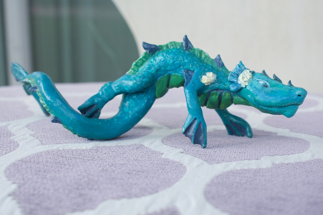 Handmade Water Dragon Sculpture - Etsy