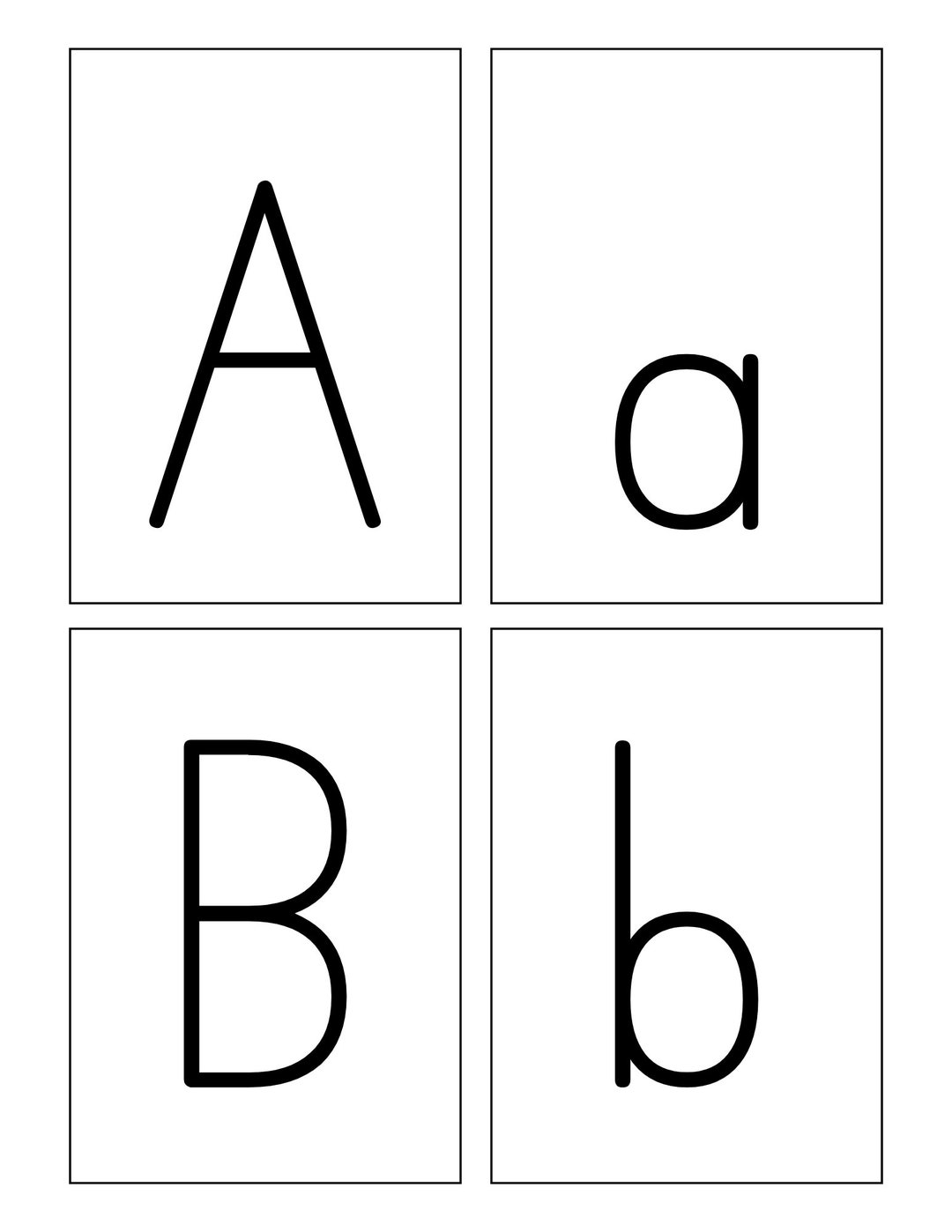 Minimalist ABC Alphabet Cards - Etsy