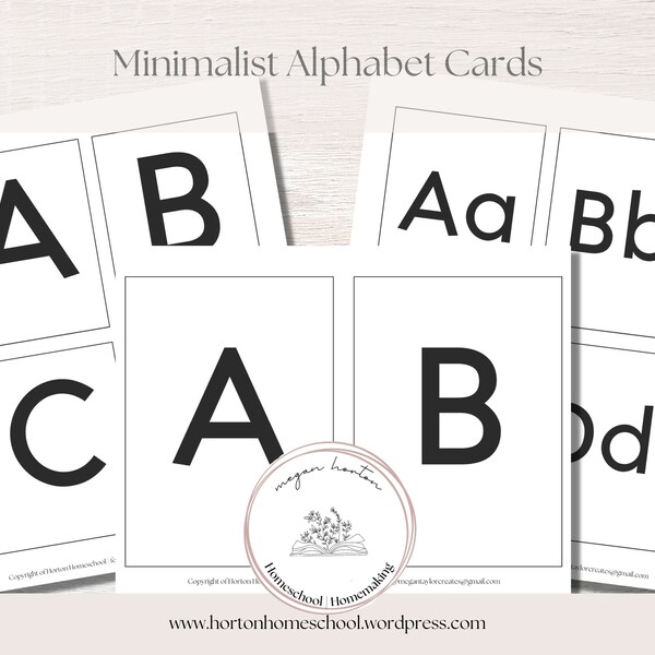 Alphabet Flashcards - Etsy