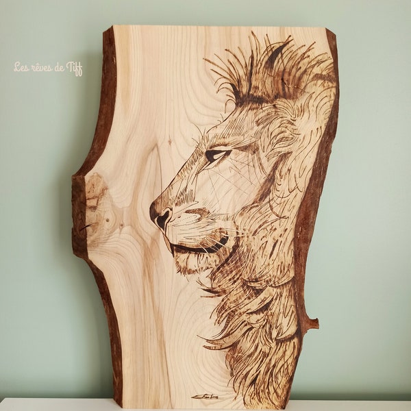 Lion Pyrography - Etsy