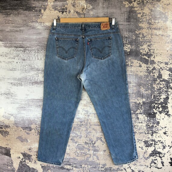W38 Vintage Levi's 550 Baggy Stone Wash Jeans Y2k Wom… - Gem