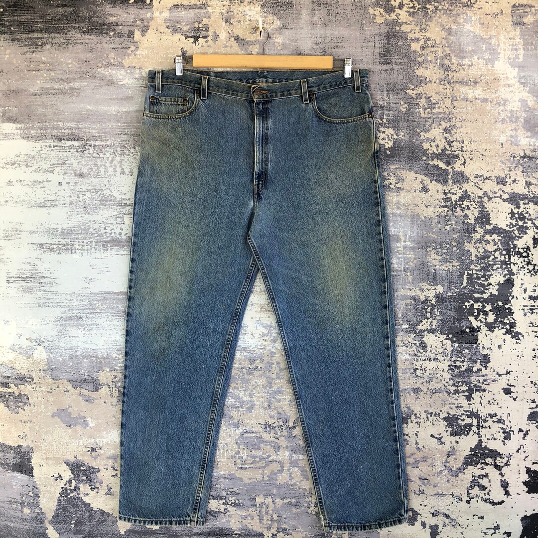 W43 Vintage Levis 540 Stone Wash Jeans 90s Women High Rise Orange Tab Pants Levi's Faded Tapered ...