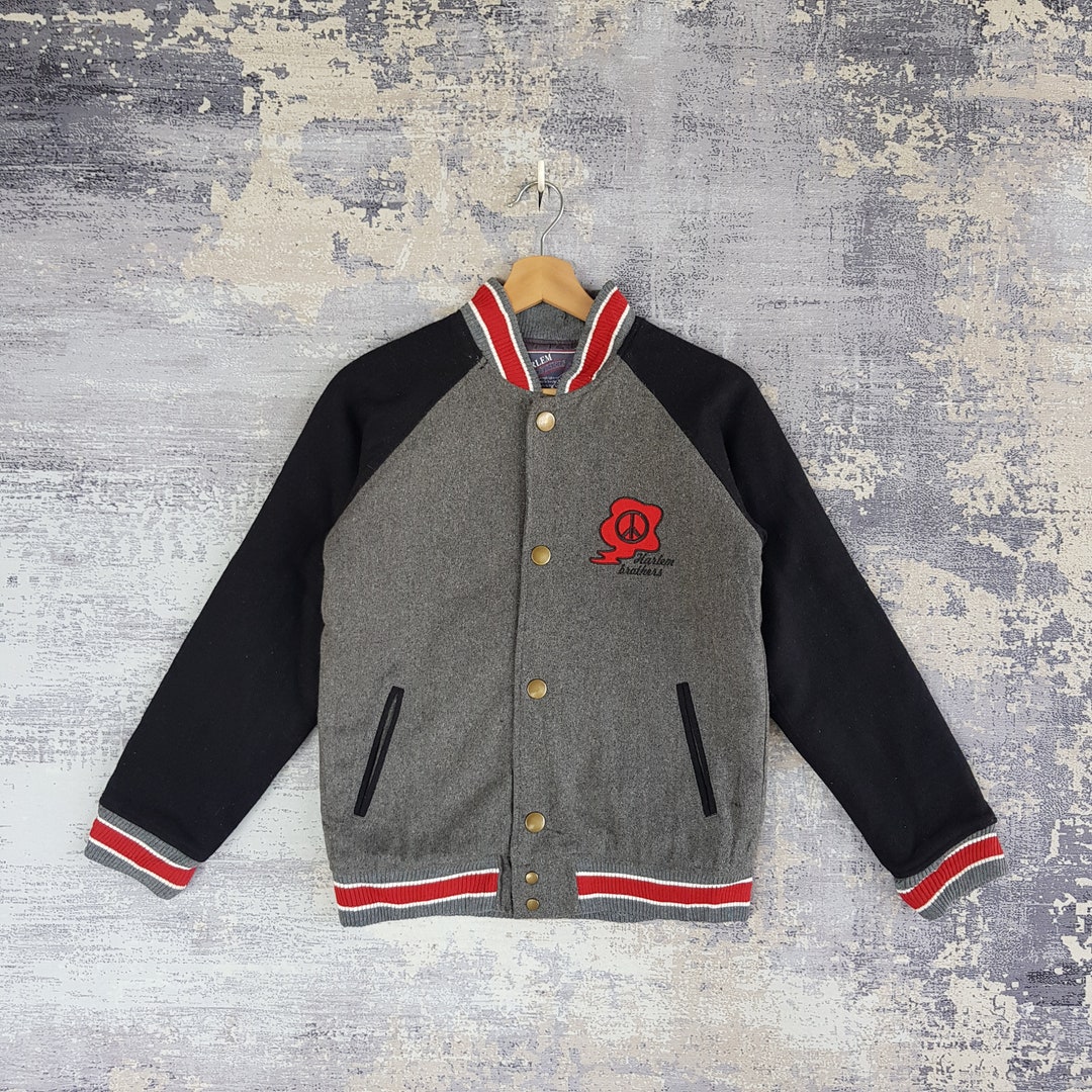 Harlem Brothers Varsity Jacket Wool Small Size S Letterman Varsity ...