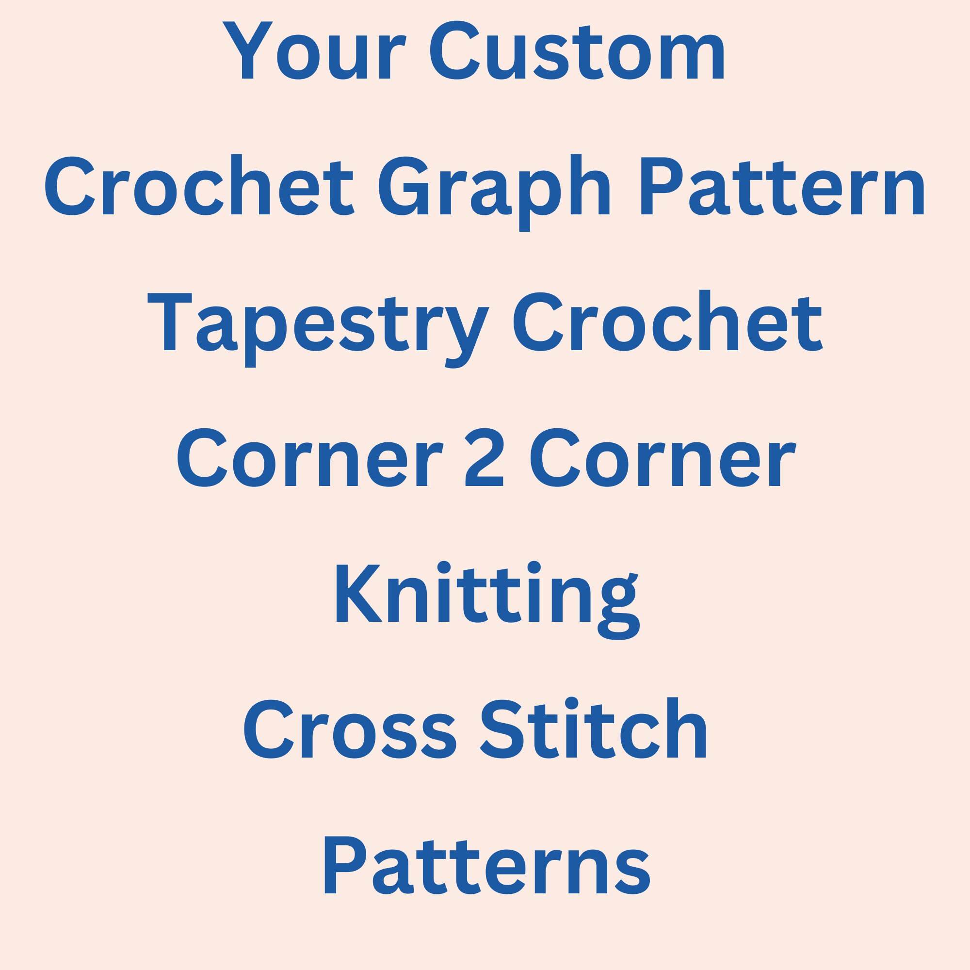 Personalized Crochet Pattern Customs Blanket Graph, Written, Block, PDF ...