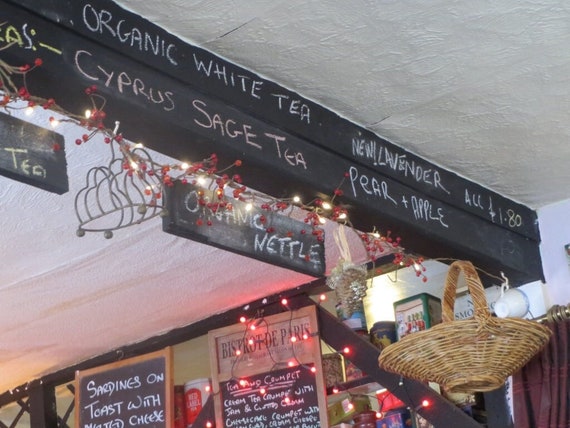 Tea Shop 'floating' Menu | Etsy