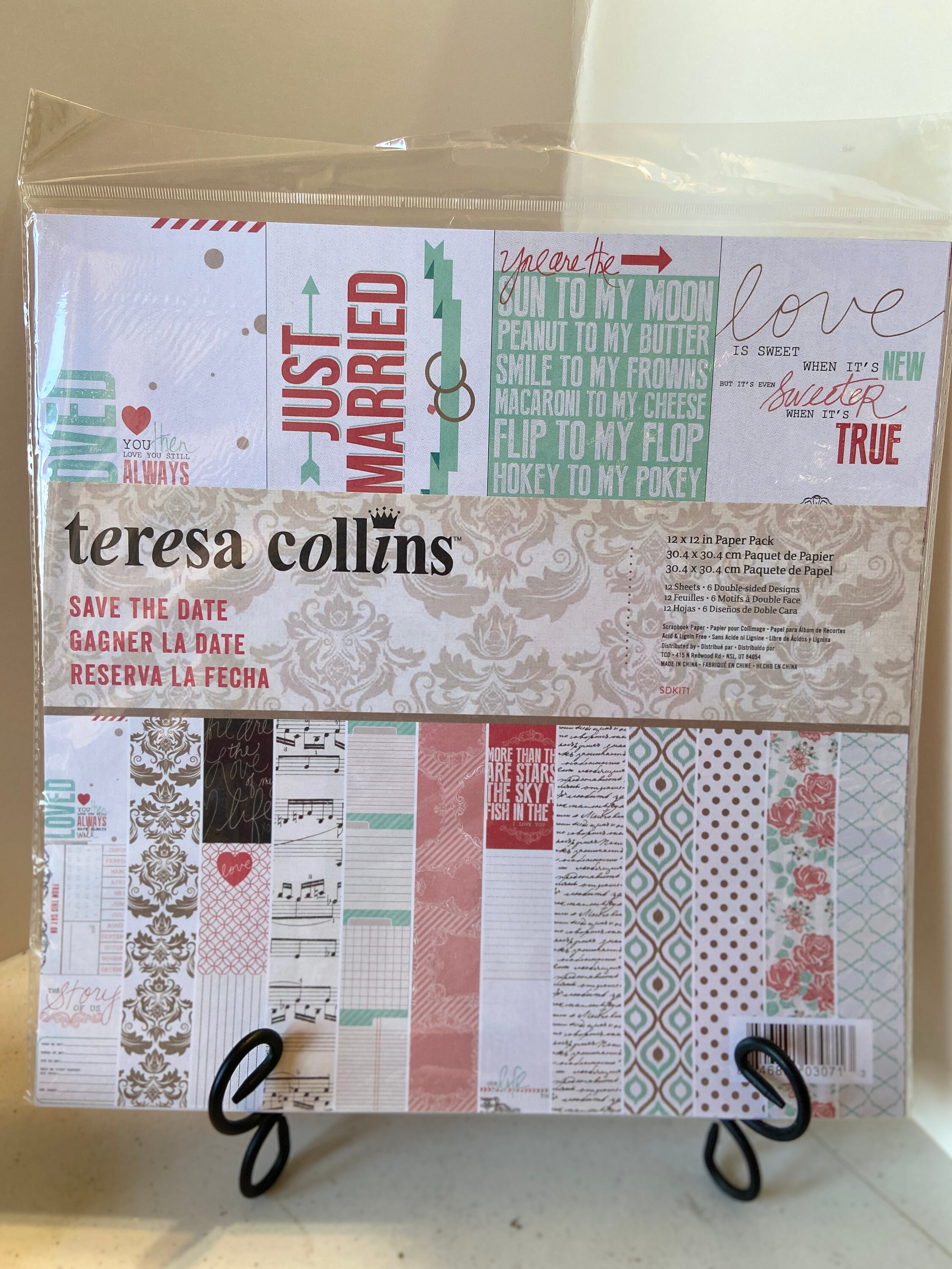 Teresa Collins SAVE THE DATE Scrapbook Paper Pack - Etsy
