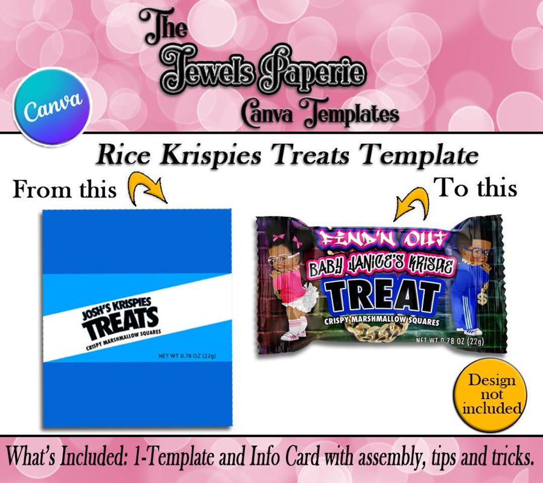 Canva Rice Krispie Treat Template-rice Krispie Template-rice Krispie ...