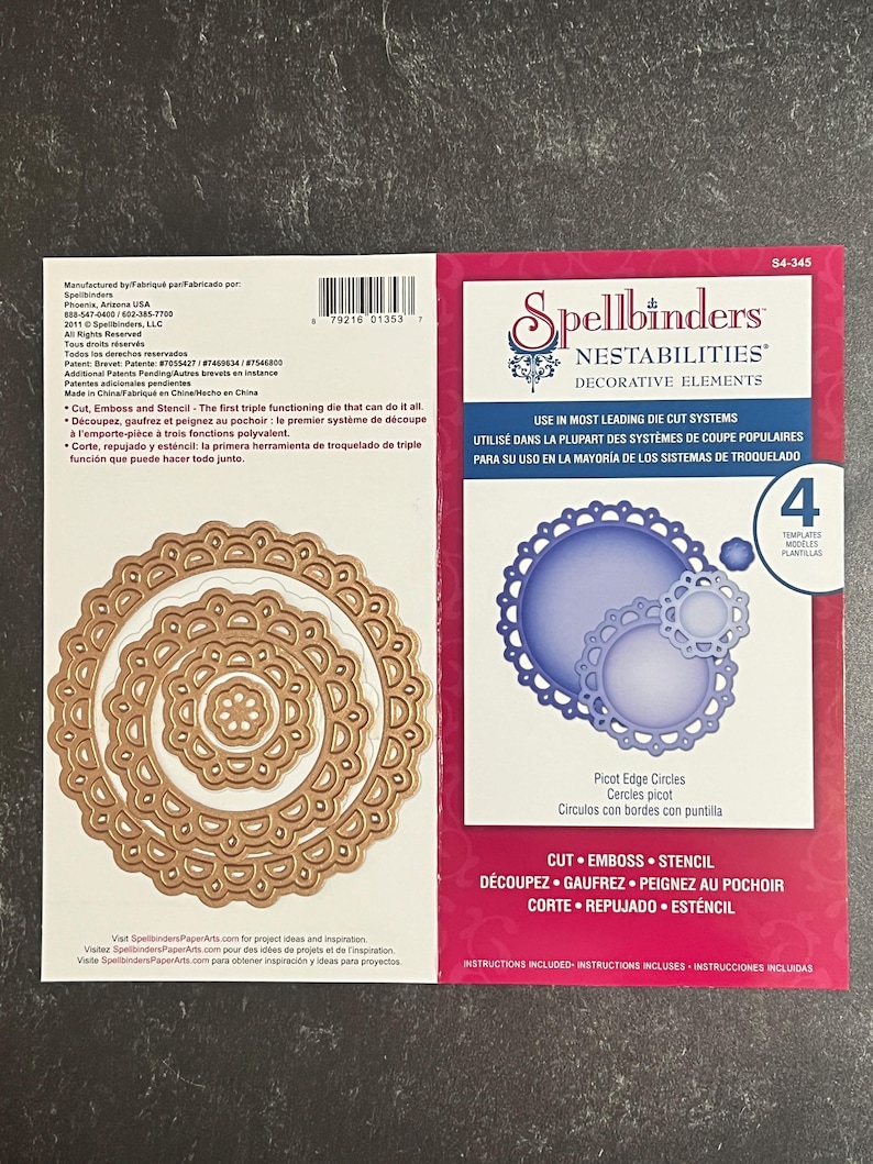 Spellbinders Nestabilities Dies-gently Used-metal Dies-spellbinders ...