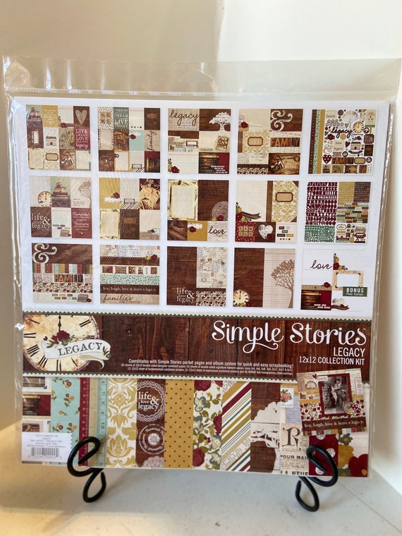 Simple Stories LEGACY Collection Kit-simple Stories Scrapbook | Etsy