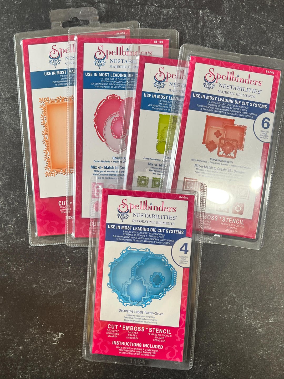 NEW Spellbinders Nestabilities Dies-metal Dies-spellbinders-square ...