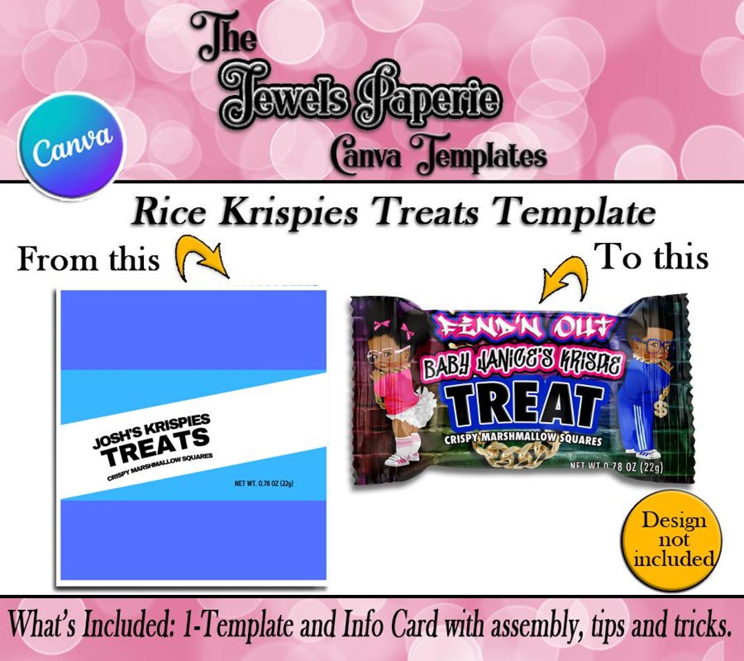 Canva Rice Krispie Treat Template-rice Krispie Template-rice Krispie ...