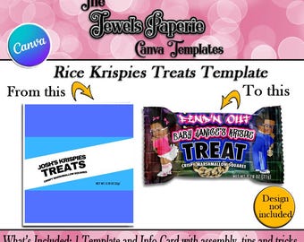 Rice Krispie Treat Template - Etsy