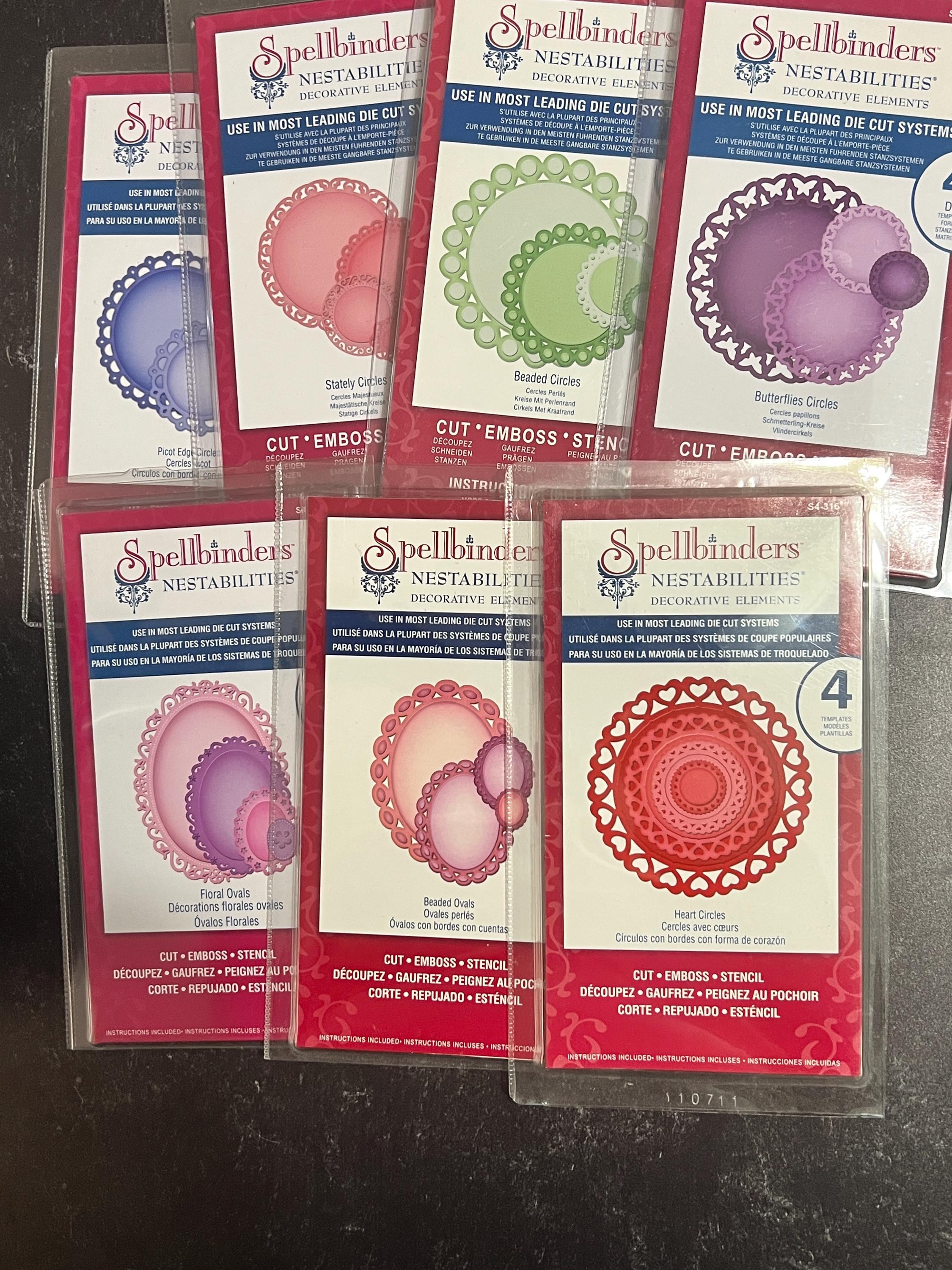 Spellbinders Nestabilities Dies-gently Used-metal Dies-spellbinders-circle Shape Dies-6 - Etsy