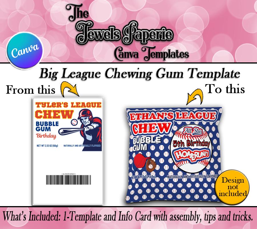 Canva Big League Chewing Gum Template-chewing Gum Template-chewing Gum ...