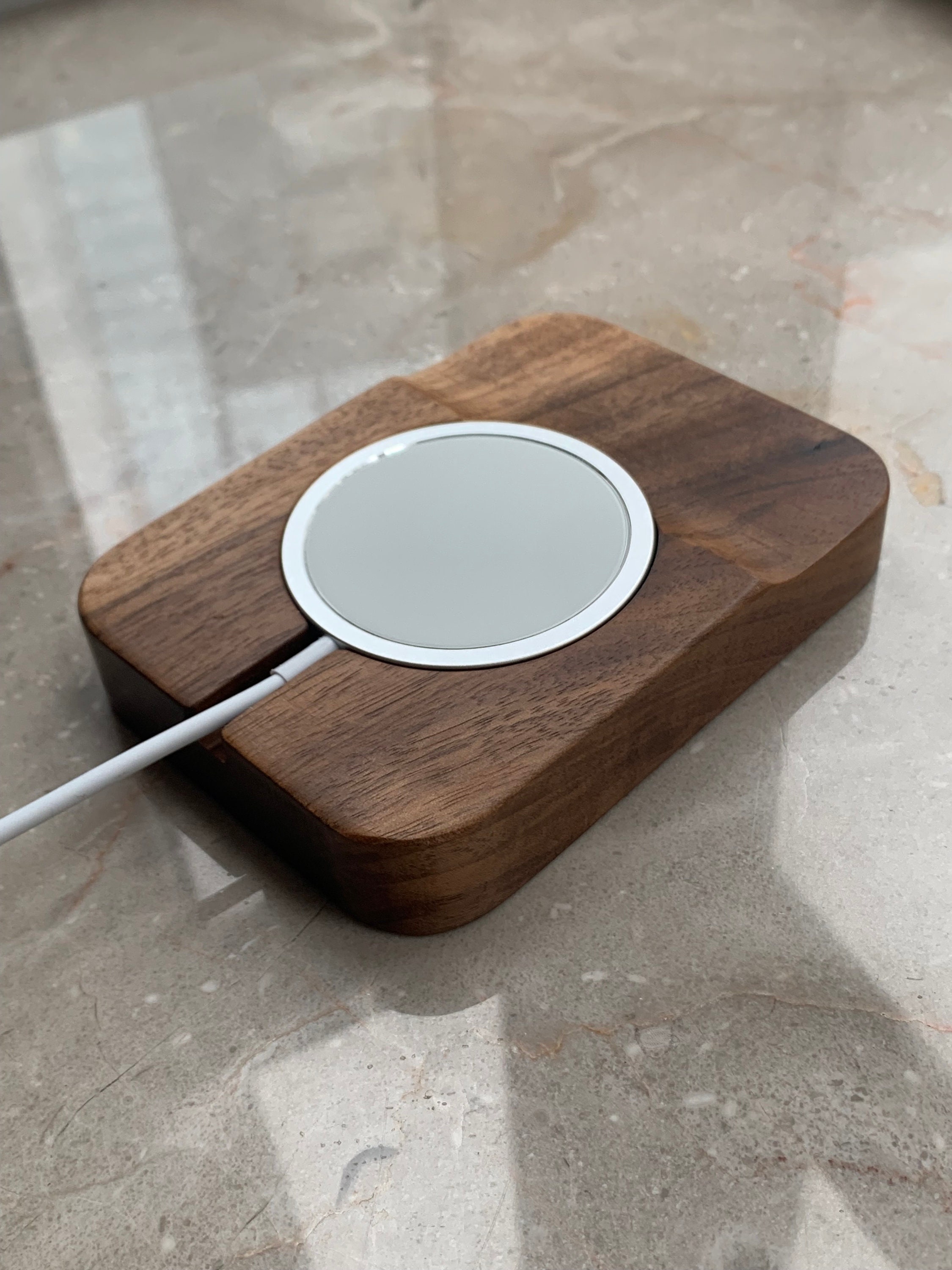 Wooden Magsafe Charger Stand | Magsafe Charger Holder - Etsy UK