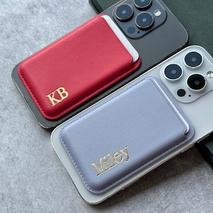 Personalized Magsafe Wallet, Custom Embossed Magsafe Wallet, Monogram ...