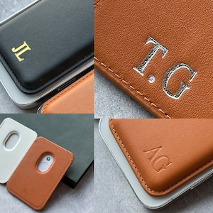 Personalized Magsafe Wallet, Custom Embossed Magsafe Wallet, Monogram ...