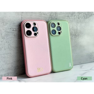 Custom Embossed Phone Case - Personalized Leather Case for iPhone 16 ...