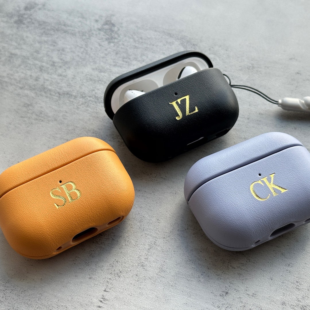 Personalized Airpods Pro/pro 2 Case With Gold Foil Initials - Etsy
