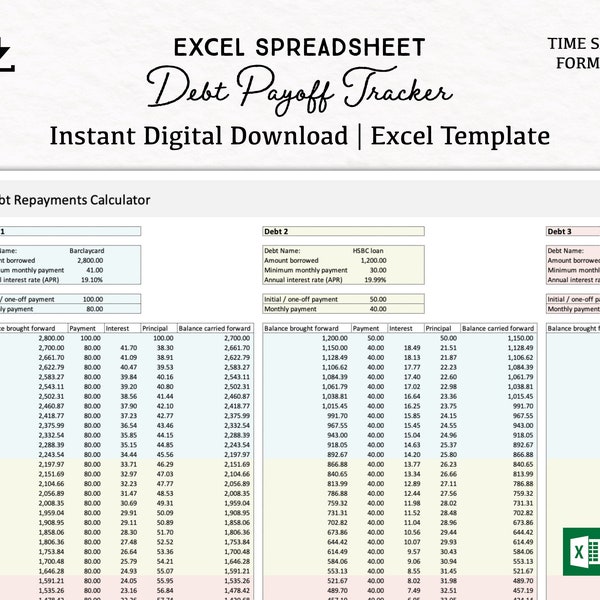 Tracker Excel - Etsy