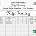 Fridge Inventory Excel Spreadsheet | Digital Download Excel Template ...